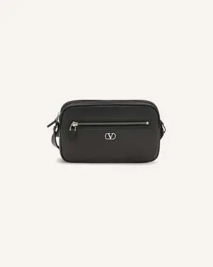 Valentino Garavani Grained Leather Crossbody Bag With Zip
