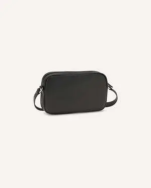 Valentino Garavani Grained Leather Crossbody Bag With Zip