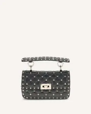 Valentino Garavani Rockstud Spike Mini Top Handle Bag In Nappa