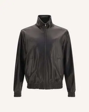 Valentino Garavani Leather Zip Jacket - Black