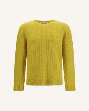 Valentino Garavani Vlogo Cable-knit Cashmere Sweater