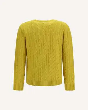 Valentino Garavani Vlogo Cable-knit Cashmere Sweater