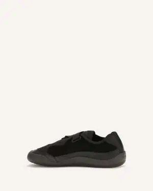 Prada Speedrock Leather And Mesh Sneakers