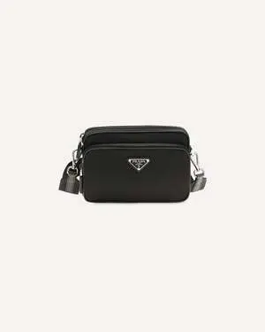 Prada Re-nylon And Saffiano Leather Shoulder Bag