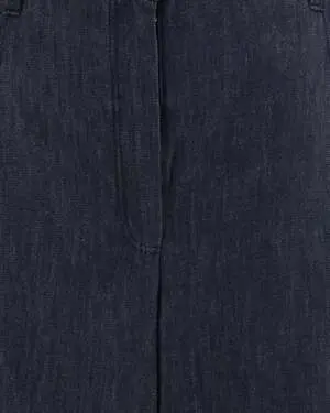 Brunello Cucinelli Denim Effect Twill Wide Leg Pants