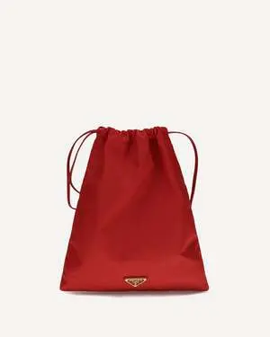 Prada Wish Re-nylon Clutch - Red