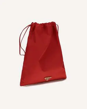 Prada Wish Re-nylon Clutch - Red
