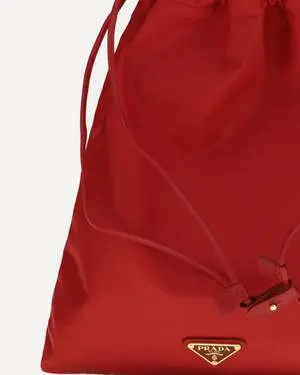 Prada Wish Re-nylon Clutch - Red