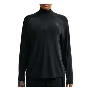 Nike X Skims Stretch Knit Half-zip T-shirt - Obsidian/igneous