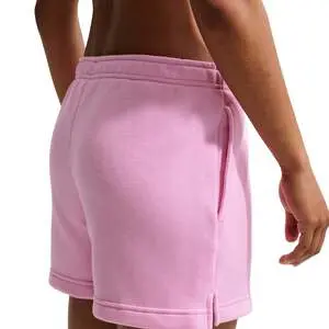 Nike Studio Fleece Medium Mid-rise Shorts 'pink Rise Sail
