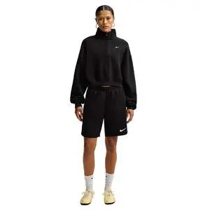 Nike Studio Fleece 1/4-zip Cropped Top