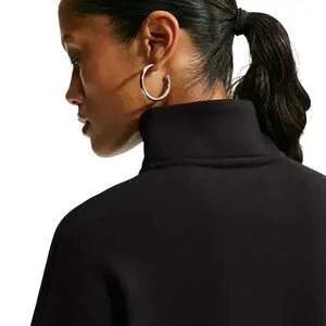 Nike Studio Fleece 1/4-zip Cropped Top