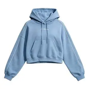 Nike Studio Fleece Medium Weight Graphic Pack Cropped Hoodie 'work Blue Sail - Work Blue/sail