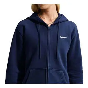 Nike Studio Fleece Medium Weight Hoodie - Midnight Navy/sail