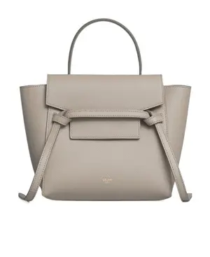 Celine Nano Belt Bag In Grained Calfskin - Nude