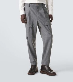Brunello Cucinelli Virgin Wool Cargo Pants