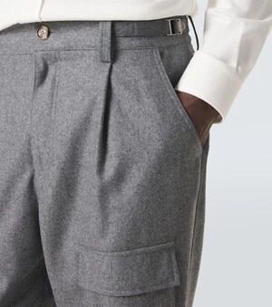 Brunello Cucinelli Virgin Wool Cargo Pants
