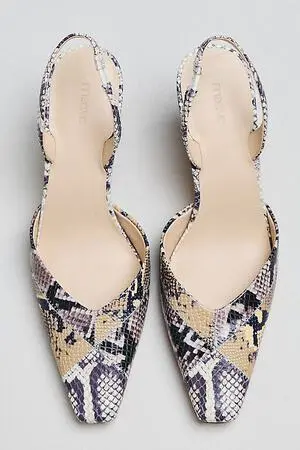 Maeve Square-toe Slgback Leather Heels