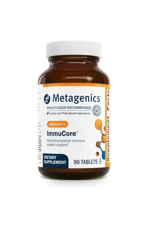METAGENICS Immucore Immune Support Vitamin C D3 Zinc Selenium Mushroom Extract 90 Tablets - None