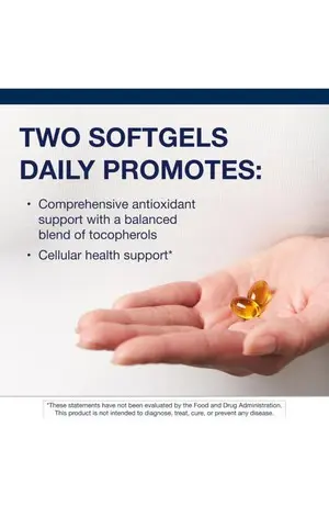 METAGENICS Vitamin E Mixed Tocopherols High Potency Antioxidant Supplement 60 Softgels