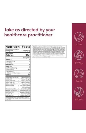 BARIATRIC ADVANTAGE High Protein Meal Replacement Drink Mix Whey Isolate Powder 43.46 Oz
