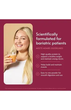 BARIATRIC ADVANTAGE High Protein Meal Replacement Drink Mix Whey Isolate Powder 43.46 Oz