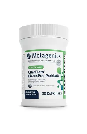 METAGENICS Ultraflora Biomepro Probiotic Supplement 105 Billion Cfu Multistrain Formula 30 Capsules - None