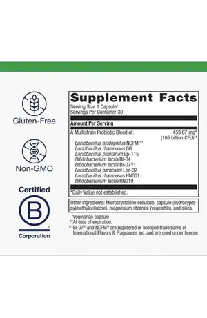 METAGENICS Ultraflora Biomepro Probiotic Supplement 105 Billion Cfu Multistrain Formula 30 Capsules
