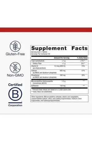 METAGENICS Bone Builder Prime Mchc Calcium Complex Supplement 270 Tablets