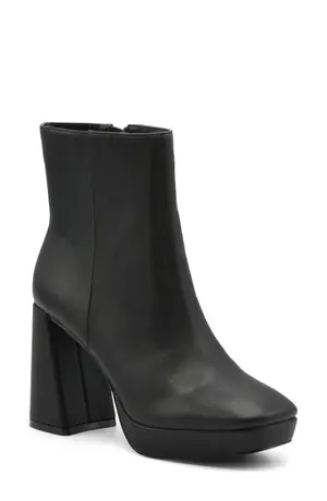 Charles By Charles David Narah Block Heel Platform Bootie - Black-sm
