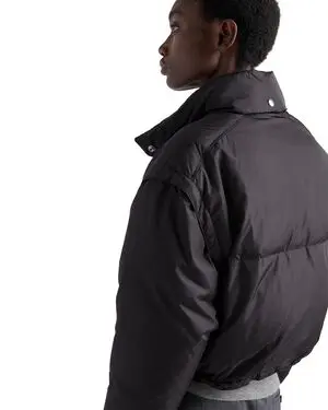 Prada Lightweight Re-nylon Cropped Down Jacket
