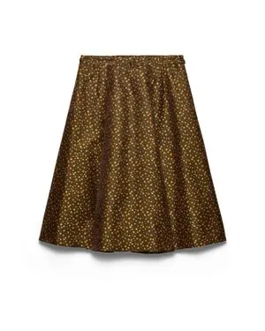 Prada Jacquard Duchesse Skirt - Green