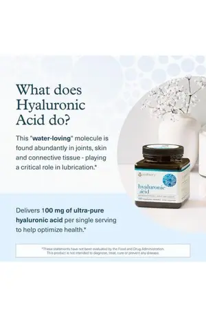 YOUTHEORY Hyaluronic Acid Advanced Joint Support Supplement 120 Vegetarian Capsules