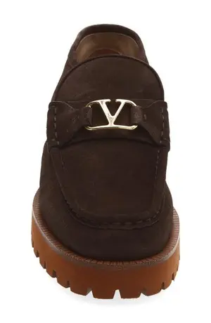 Valentino Garavani Vlogo Signature Leather Loafer Boot