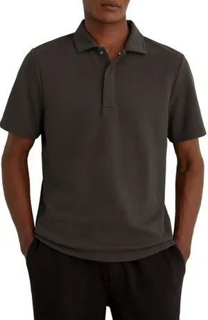 REISS Reed Performance Polo - Brown