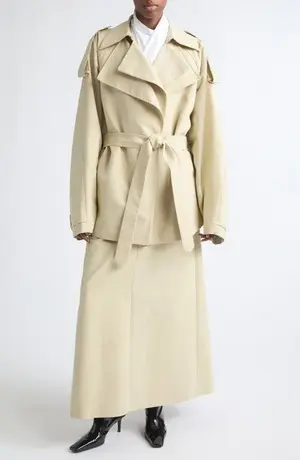 EENK Draped Back A-line Skirt