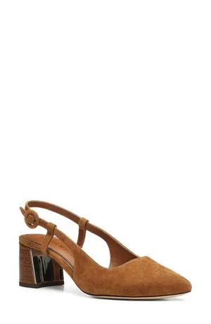 DONALD PLINER Song Slingback Pointed Toe Pump - Saddle