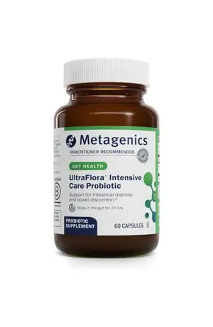 METAGENICS Ultraflora Intensive Care Probiotic Digestive Supplement 60 Capsules - None
