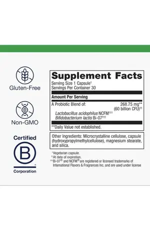 METAGENICS Ultraflora Ib Advanced Probiotic Digestive Support 30 Capsules