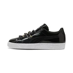 PUMA Suede Bloom Patent Lace-up Sneakers - Black