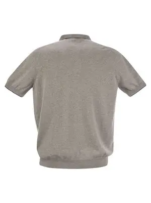FAY Cotton Buttonless Polo Shirt
