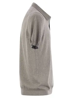 FAY Cotton Buttonless Polo Shirt