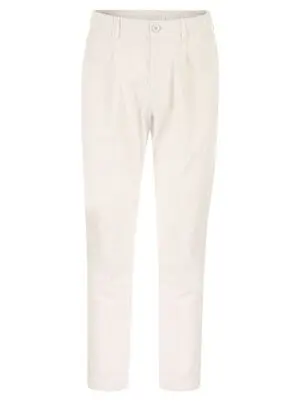 Herno Trousers With Pleats - Cream