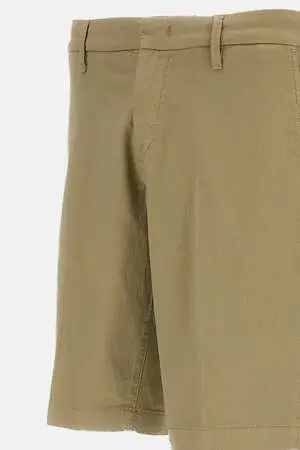 FAY Stretch Cotton Gabardine Chino Bermuda Shorts