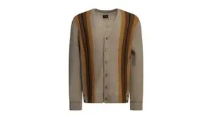 Needles Striped Cardigan - Beige