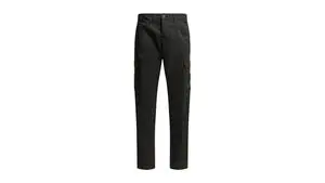 Stone Island Stretch Organic Cotton Twill Cargo Pants - Black