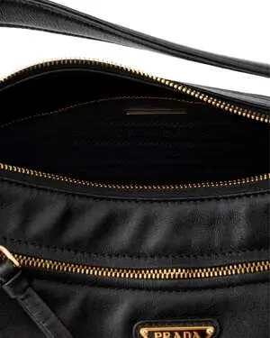 Prada Desiree Small Leather Bag - Black