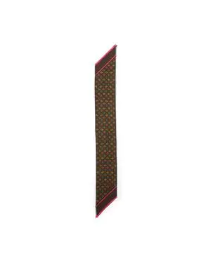 Prada Printed Silk Twill Skinny Scarf