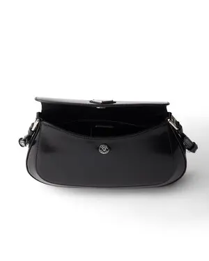 Prada Cleo Brushed Leather Shoulder Bag