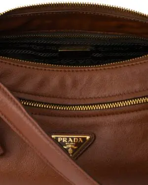 Prada Desiree Small Leather Bag - Brown